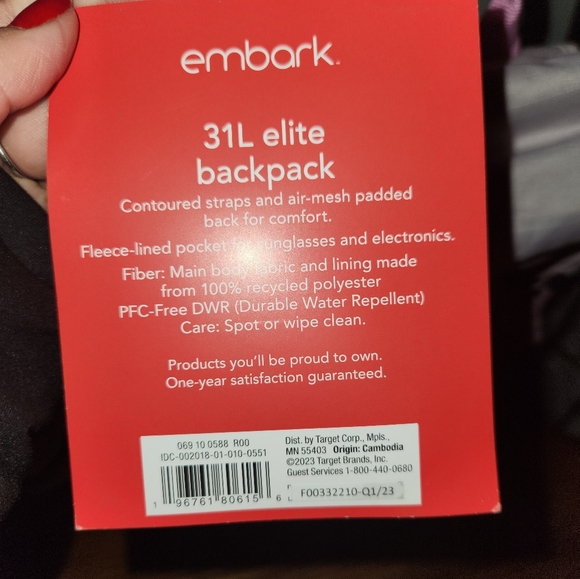 Embark | Bags | New Womens Embrak 3liters Backpack Pink | Poshmark